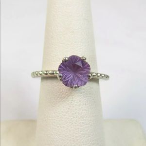 Pandora | Jewelry | Pandora Sterling Silver Amethyst Ring | Poshmark